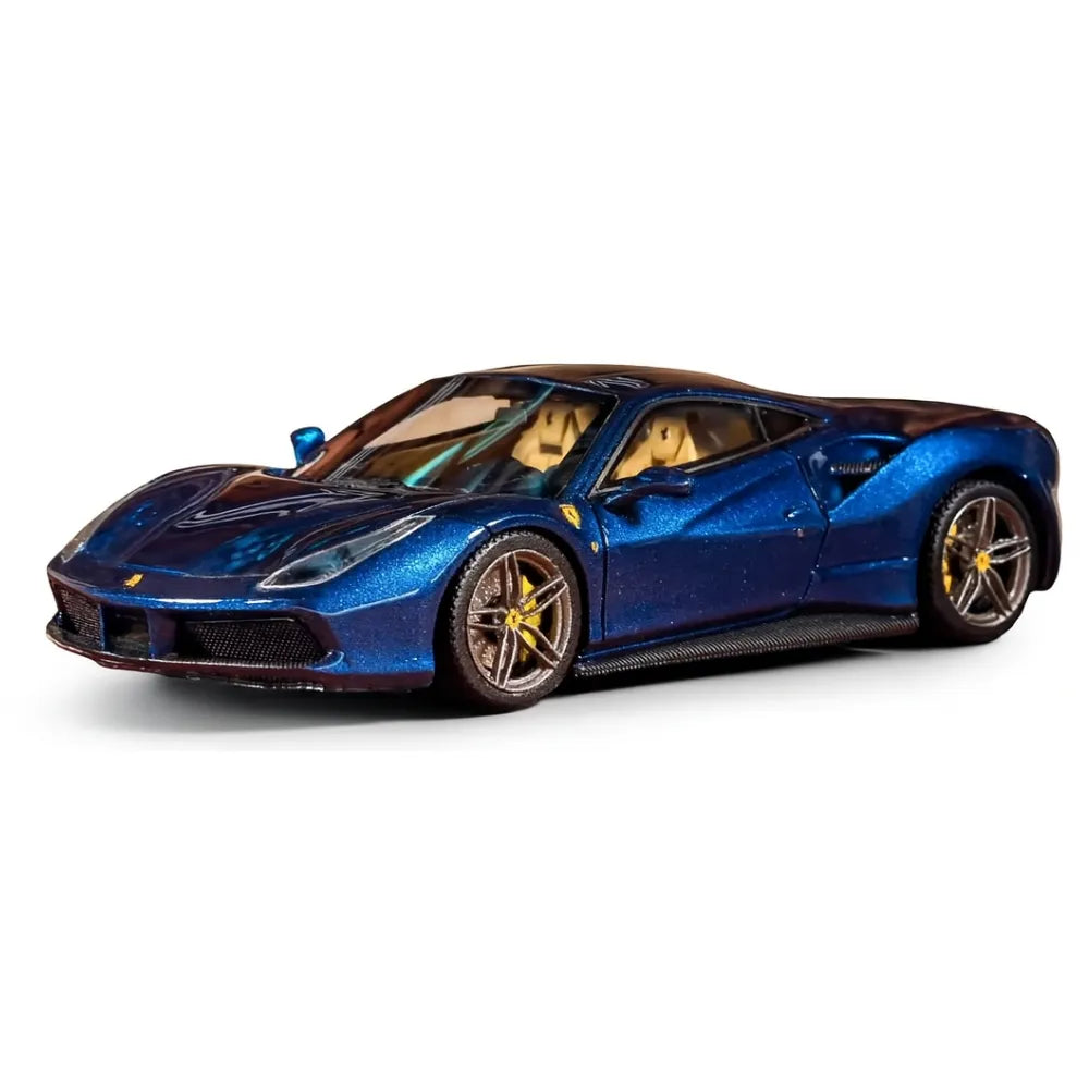 1:64 Ferrari 2015 488 GTB blue Collectible Model Car | High-Speed ...