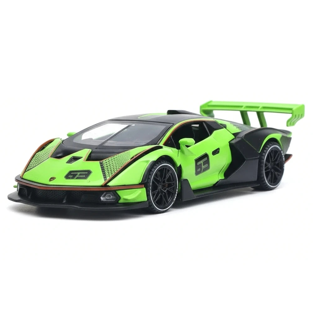Toy Car Lamborghini Essenza SCV12 2020 Green 1:32 Model | STK Model Car