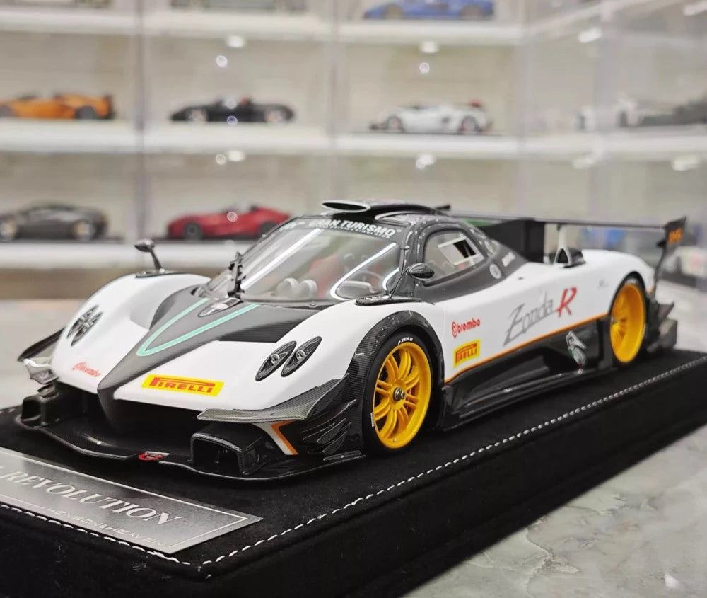 Pagani Zonda R Evolution 2010 blanco 1:18 Resina coche en miniatura by ...